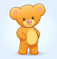 Cute cuddly teddy bear Royalty Free Vector Image
