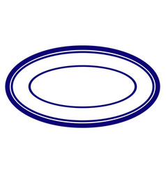 Double ellipse frame template Royalty Free Vector Image