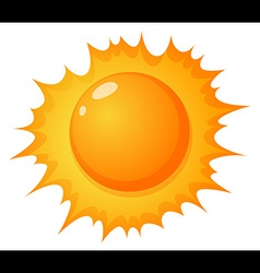 Thermometer with sun hot weather Royalty Free Vector Image
