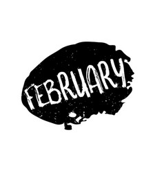 February rubber stamp Royalty Free Vector Image