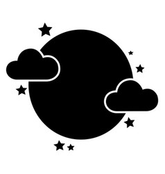 Abstract moon shape Royalty Free Vector Image - VectorStock