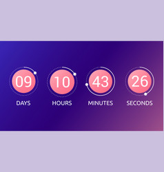 Countdown timer Royalty Free Vector Image - VectorStock
