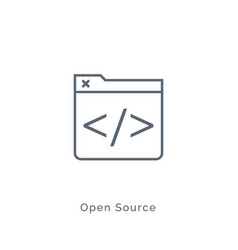 Open source icon symbol design from Royalty Free Vector