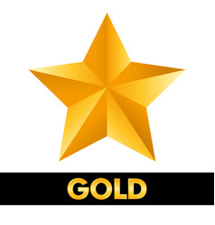 Grand opening 3d gold word sign background Vector Image