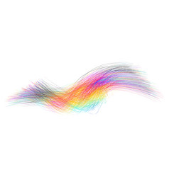Colorful flow poster transparent brushstroke wave Vector Image