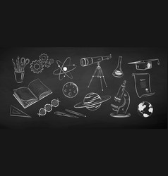 Science vertical background Royalty Free Vector Image