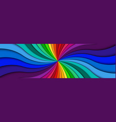 Colorful rainbow swirl Royalty Free Vector Image
