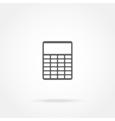 Gray Calculator Royalty Free Vector Image - VectorStock