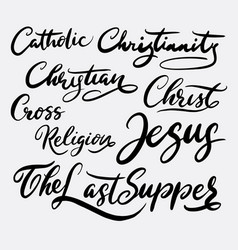 Jesus thin line icon christianity and god christ Vector Image