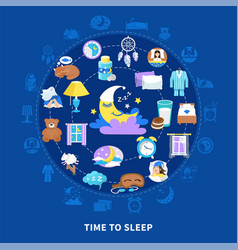 Sheep sleeping on moon Royalty Free Vector Image