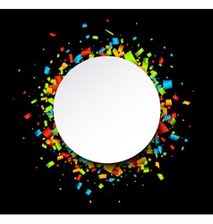 Round background with drops Royalty Free Vector Image