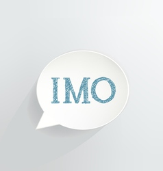 IMO Royalty Free Vector Image - VectorStock