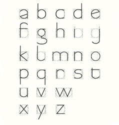 Script alphabet Royalty Free Vector Image - VectorStock