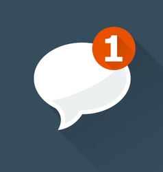 Incoming message notification icon Royalty Free Vector Image