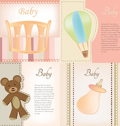 Baby document design Royalty Free Vector Image