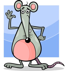 Funny mouse comic cartoon character Royalty Free Vector