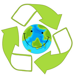 Children and earth day icon Royalty Free Vector Image