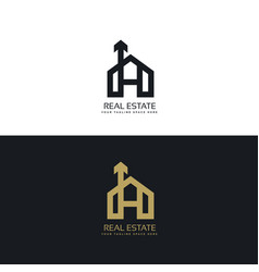 House logo design concept Royalty Free Vector Image