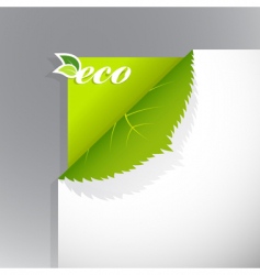 Eco corner Royalty Free Vector Image - VectorStock
