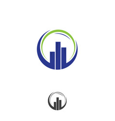 Initial letter gl finance creative logo design Vector Image