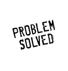 Problem Solved rubber stamp Royalty Free Vector Image