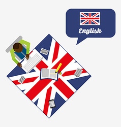 Learn english design Royalty Free Vector Image