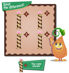 Letter i words educational set with cartoon Vector Image