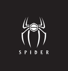Spider animal icon logo design template Royalty Free Vector