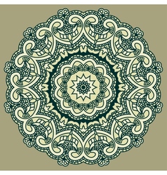 Ornamental round lace pattern Royalty Free Vector Image