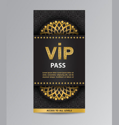 Brochure template invitation for vip party Vector Image