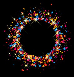 Round background with drops Royalty Free Vector Image