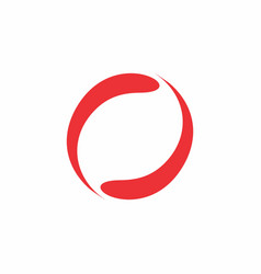 Circle motion dot object logo Royalty Free Vector Image