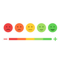 Rating scale horizontal gauge measurement Vector Image