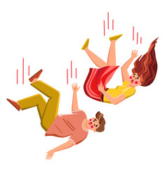 Man falling into open manhole sketch Royalty Free Vector