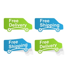 Free delivery Royalty Free Vector Image - VectorStock