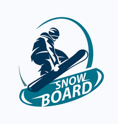 Snowboard logo Royalty Free Vector Image - VectorStock