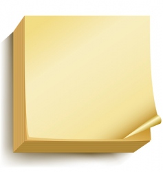 Note memo and pencil Royalty Free Vector Image