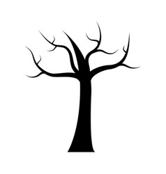 Dry tree icon on white background Royalty Free Vector Image