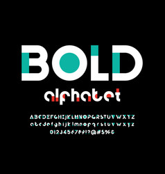 Linked letters font design union alphabet Vector Image