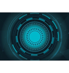 Abstract circle technology light blue background Vector Image