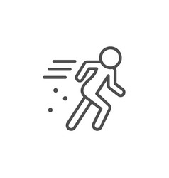 Motion of running man Royalty Free Vector Image