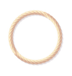 Round rope frame circle ropes rounded border Vector Image