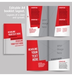 A4 book Layout Design Template Royalty Free Vector Image