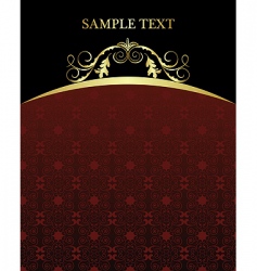 Abstract metallic red black frame layout modern Vector Image