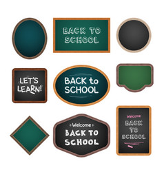 Back to school chalkboard background Royalty Free Vector
