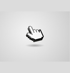 Finger thumb pixel mouse pointer cursor Royalty Free Vector