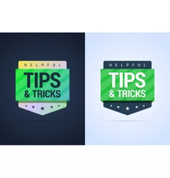 Tips and tricks banners Royalty Free Vector Image