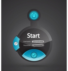 Power login page Royalty Free Vector Image - VectorStock