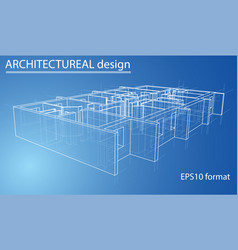 Model floor of apartment block Royalty Free Vector Image