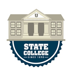 State college Royalty Free Vector Image - VectorStock